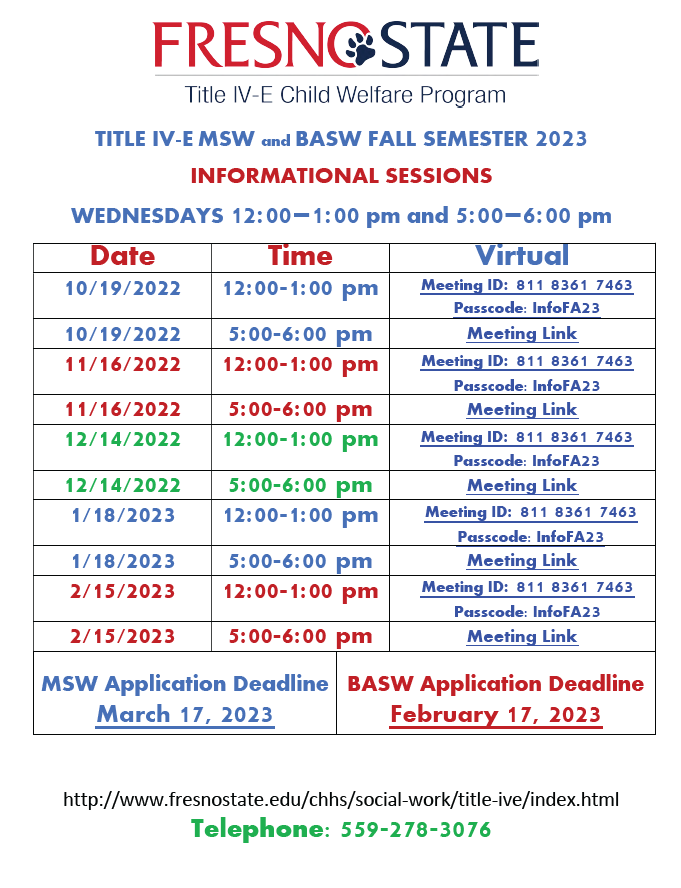 Title IV-E Program Materials - Department of Social Work Education